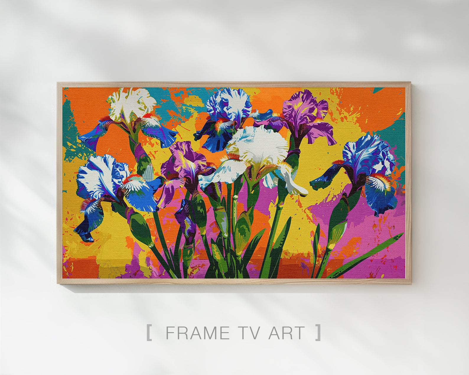 Abstract Iris Flowers Digital Painting Frame TV Art – XY ELEMENT