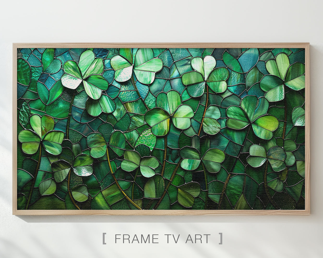 Shamrocks and Clovers Frame TV Art Wallpaper – XY ELEMENT