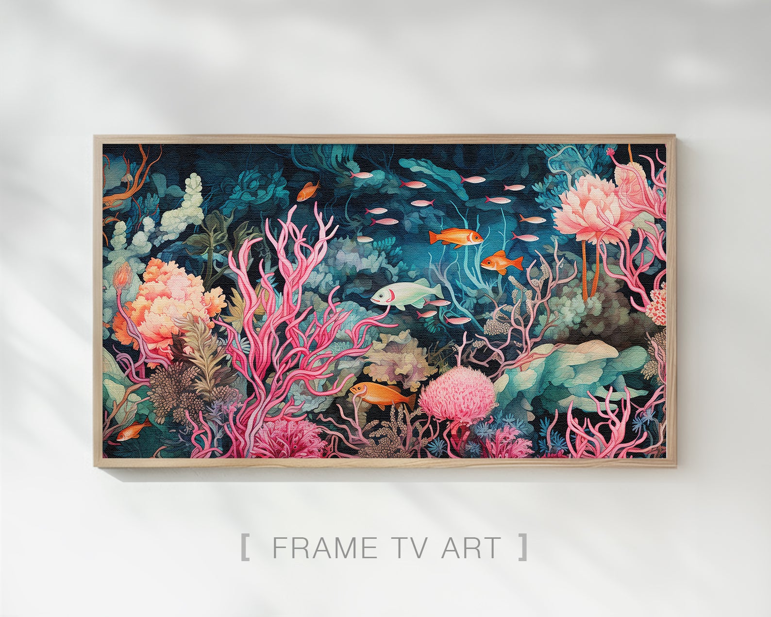 Fish Aquarium Painting Frame TV Wallpaper – XY ELEMENT