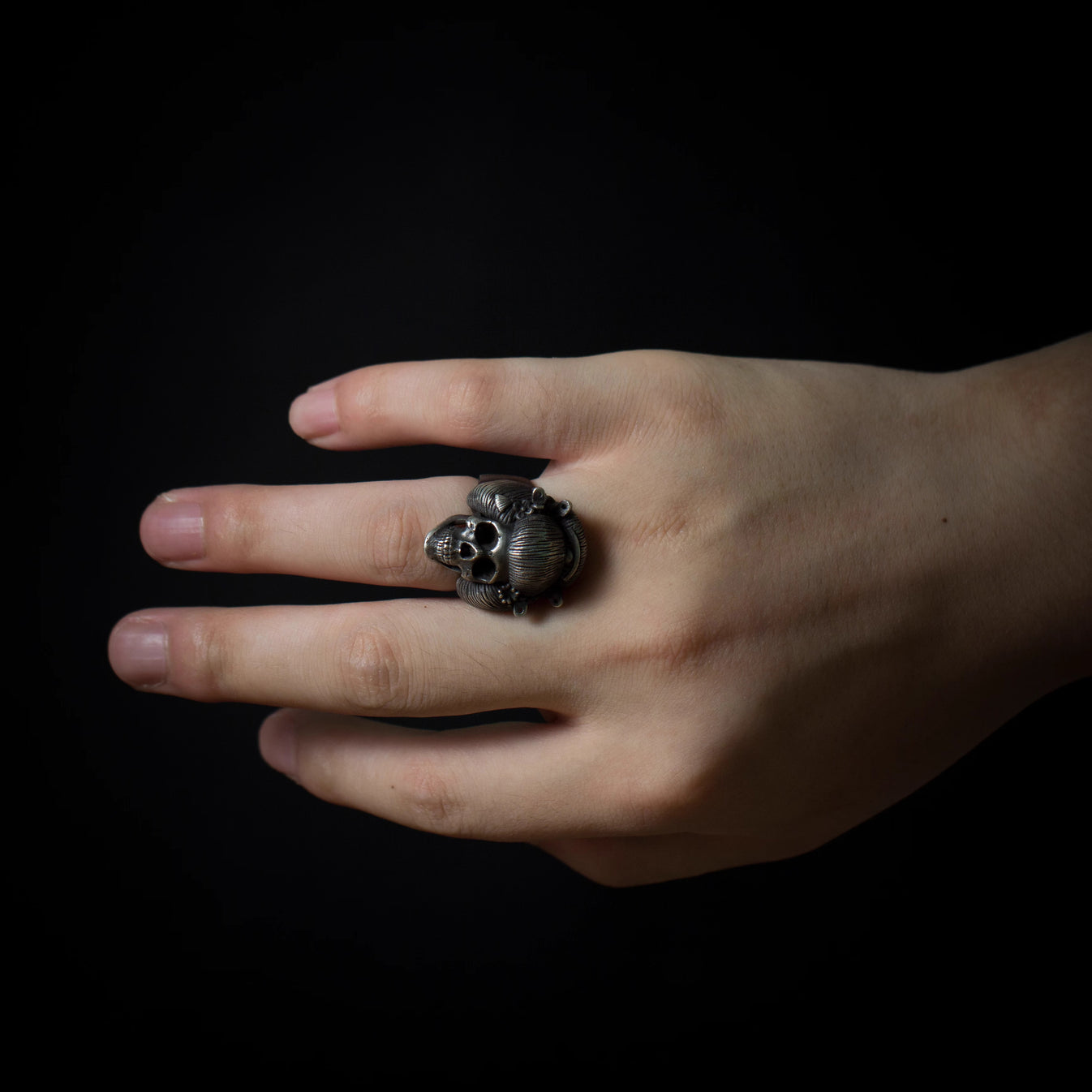 Geisha Beauty Skull Ring Japanese Design – XY ELEMENT