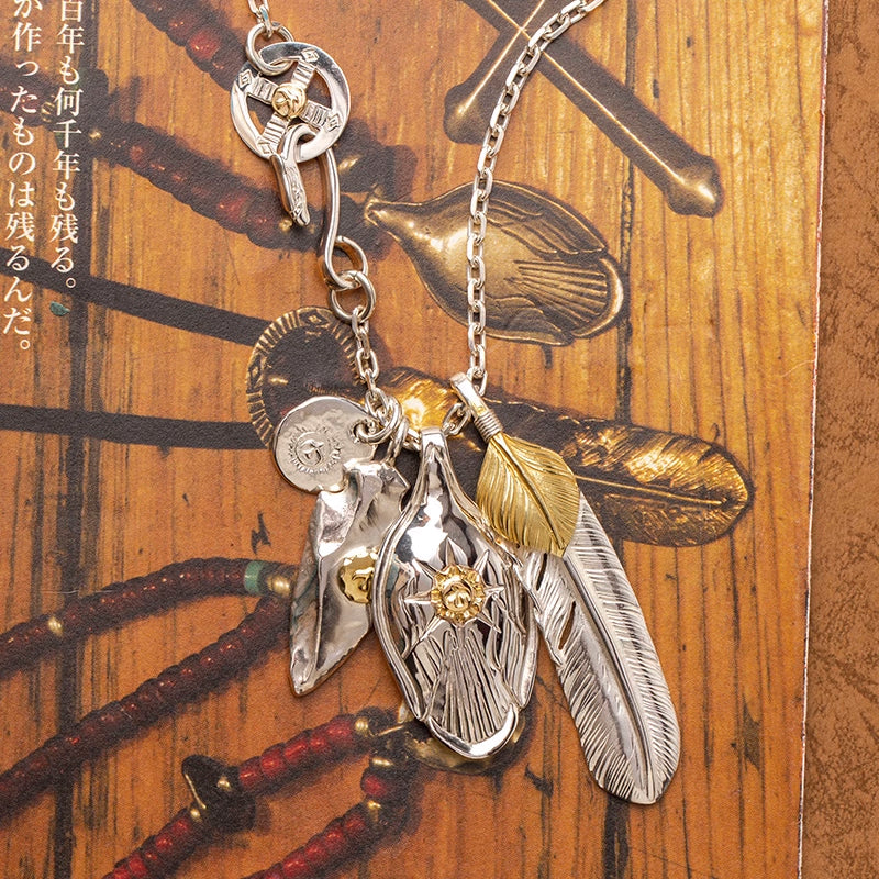 Spoon, Gold Top Feather, Arrowhead and Charms Setup – XY ELEMENT