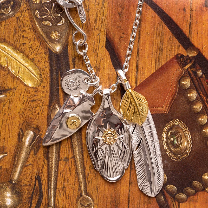 Spoon, Gold Top Feather, Arrowhead and Charms Setup – XY ELEMENT