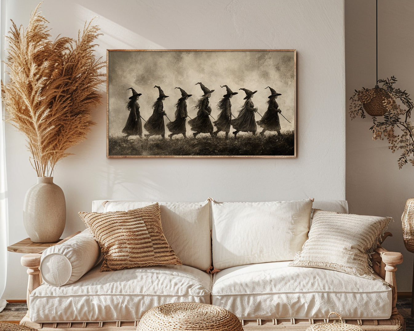 Witches Vintage Drawing Frame TV Art, Wallpaper – XY ELEMENT