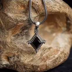 Medieval Rhombus Pendant Necklace – XY ELEMENT